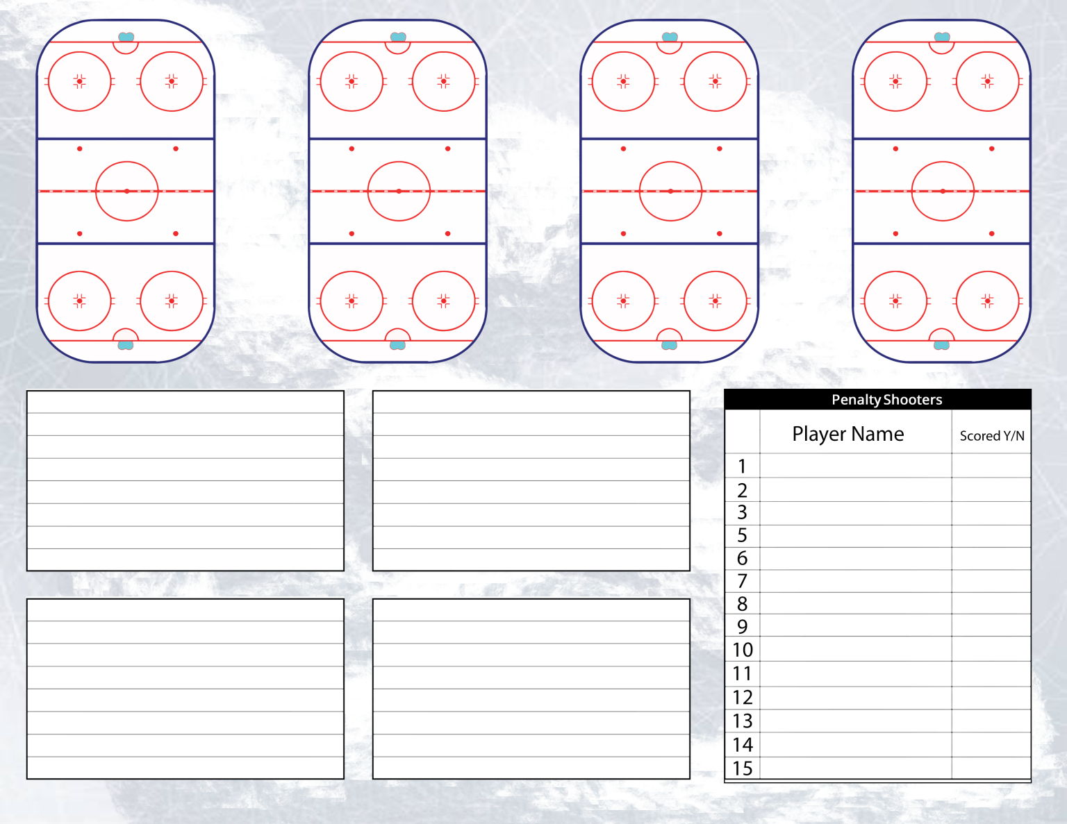 Free Printable Hockey Lineup Cards Template – Print 1 Free: Print 1000 ...