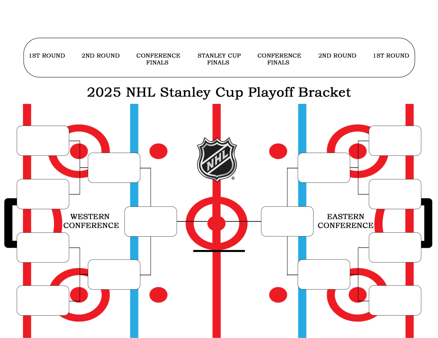 Here’s 3 Printable Stanley Cup Brackets for the 2025 NHL Playoffs to ...