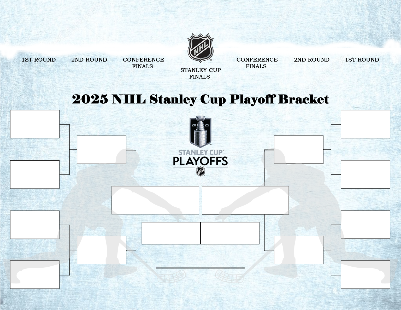 Here’s 3 Printable Stanley Cup Brackets for the 2025 NHL Playoffs to ...