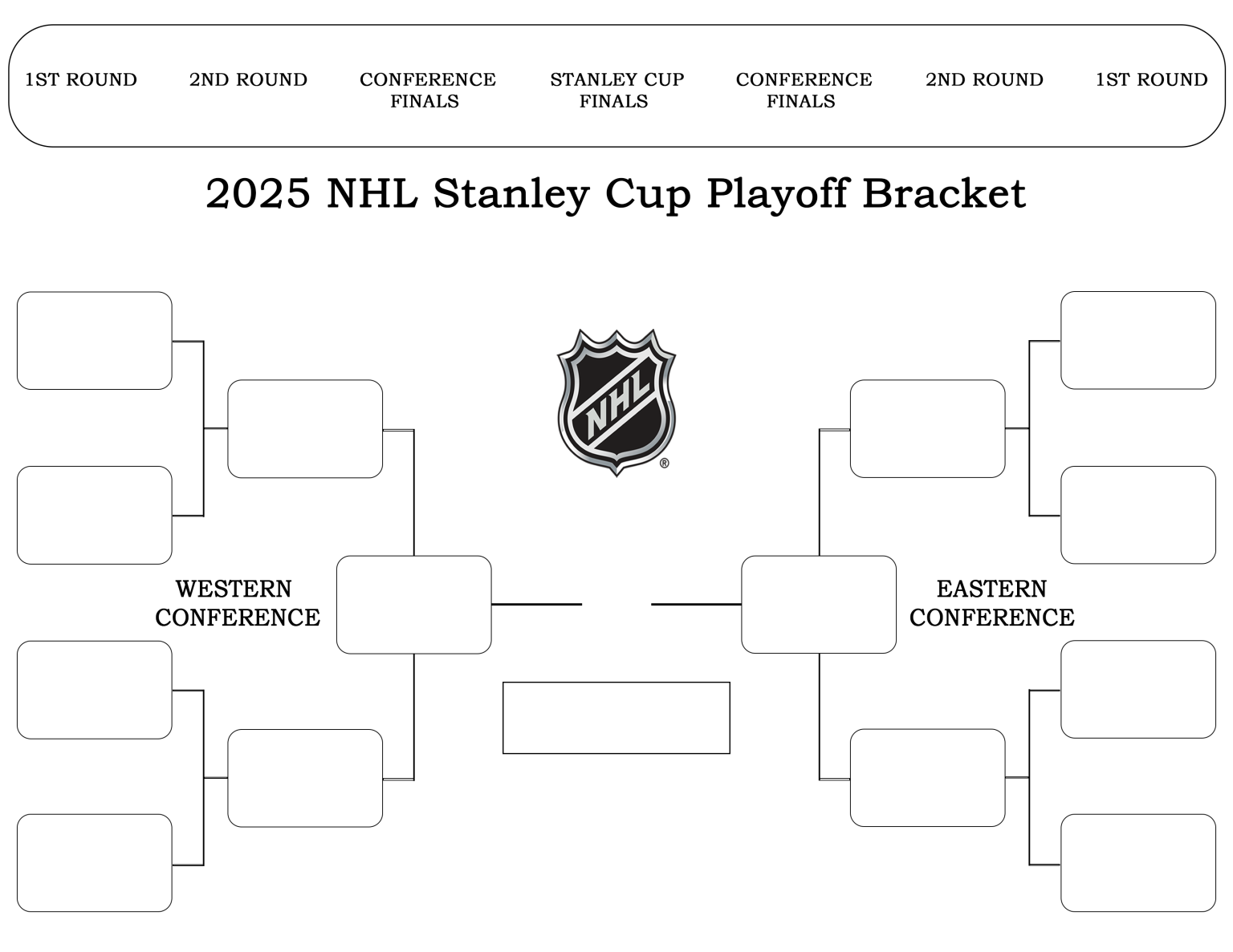 Here’s 3 Printable Stanley Cup Brackets for the 2025 NHL Playoffs to ...