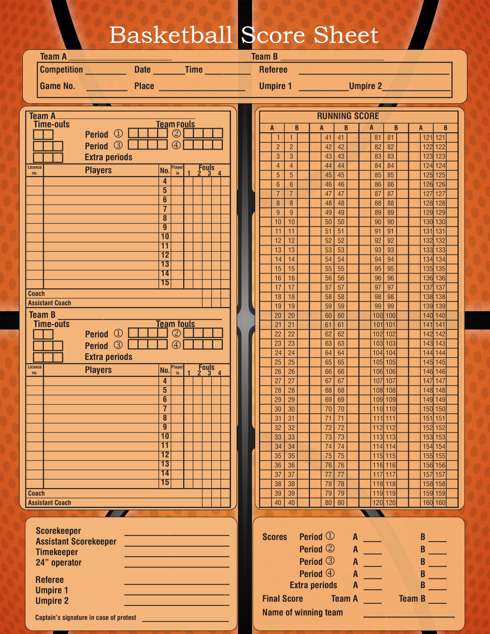 Score Big with These Free Printable Basketball Score Sheets – Print 1 ...