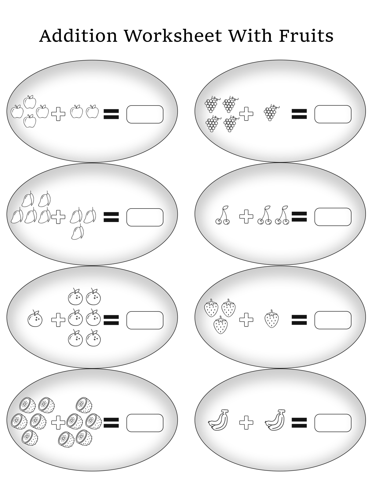 Add Some Fun: Free Printable Math Addition Worksheets for Kindergarten ...