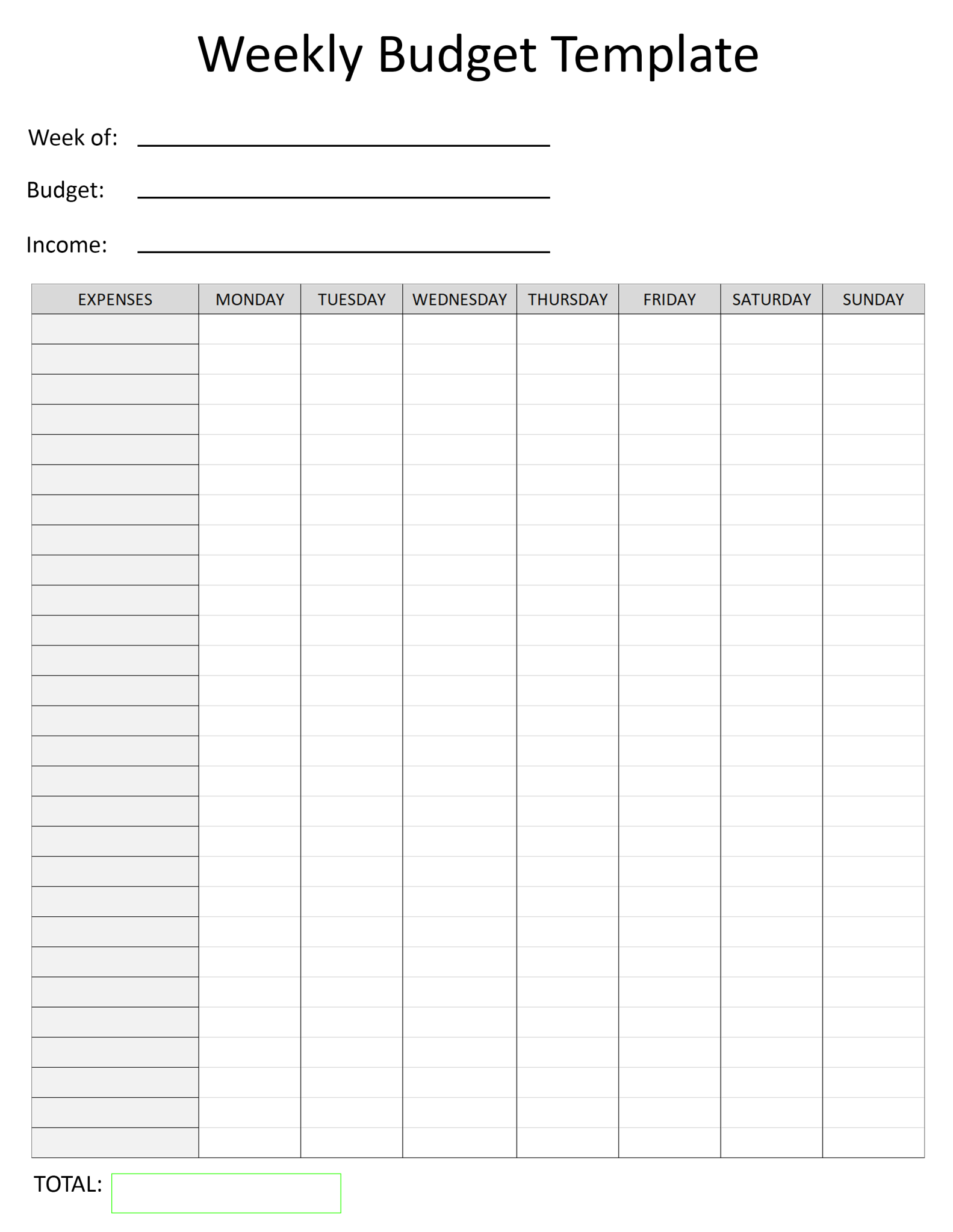 Download Your Free Printable Weekly Budget Template Now – Print 1 Free ...